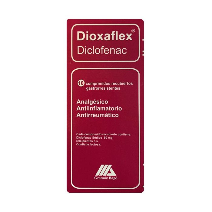DIOXAFLEX 50 MG 10 COM