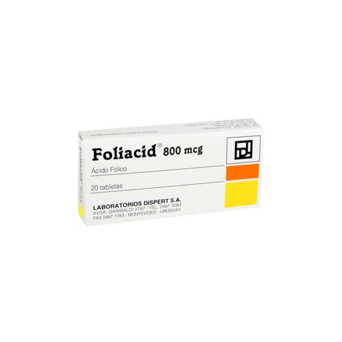 FOLIACID 800 MG/20 COMP