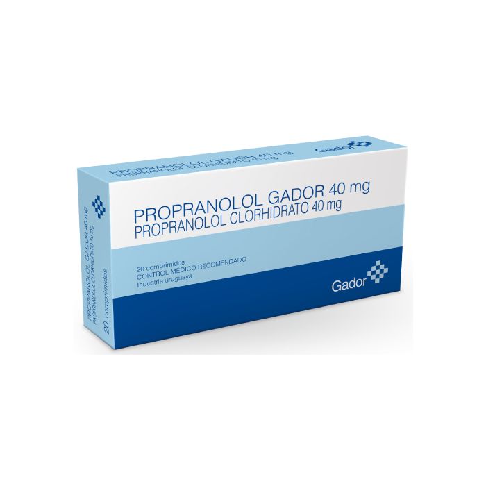 PROPRANOLOL 40 MG 20 COMP